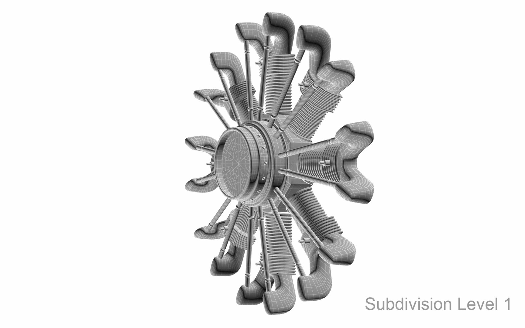 3D Radial Engine Clock - TurboSquid 2104622
