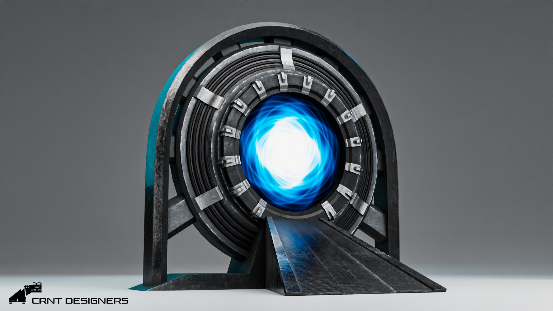 3D Sci-Fi Portal Low-poly 3D Model Model - TurboSquid 2185250