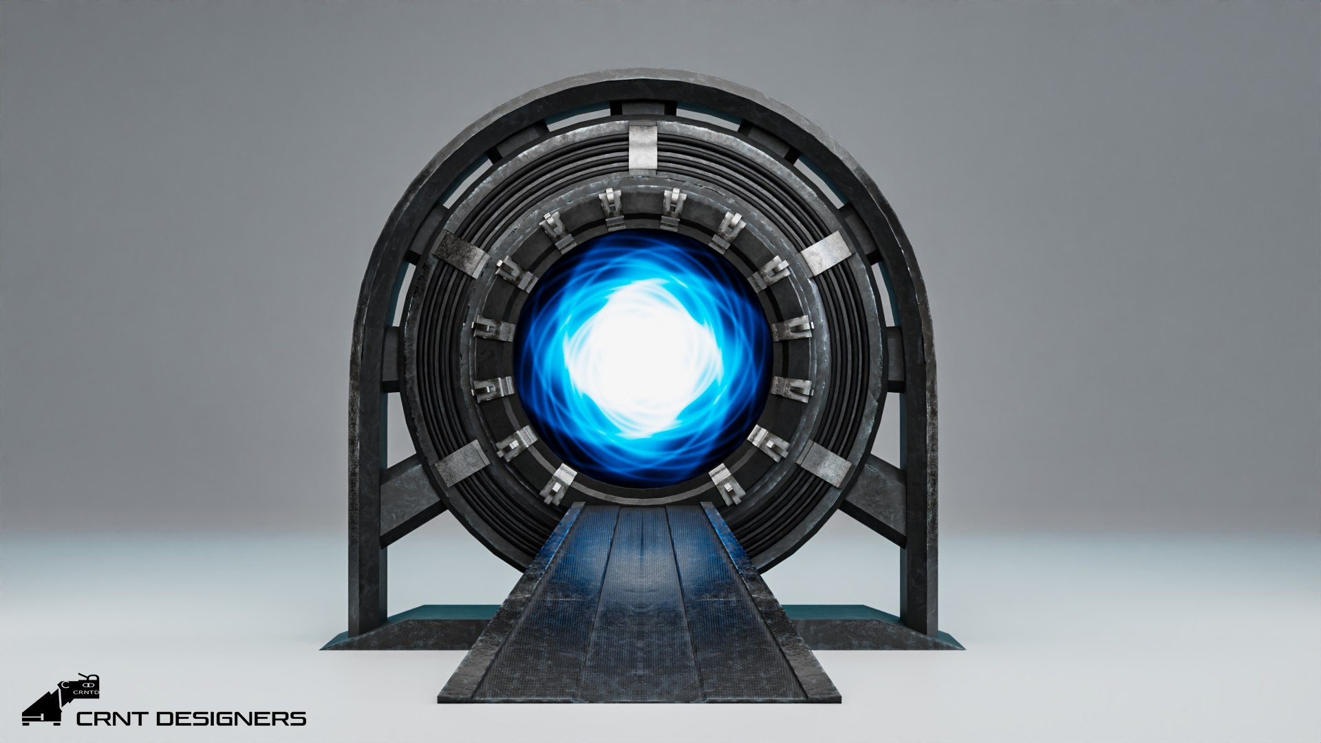 3D Sci-Fi Portal Low-poly 3D Model Model - TurboSquid 2185250