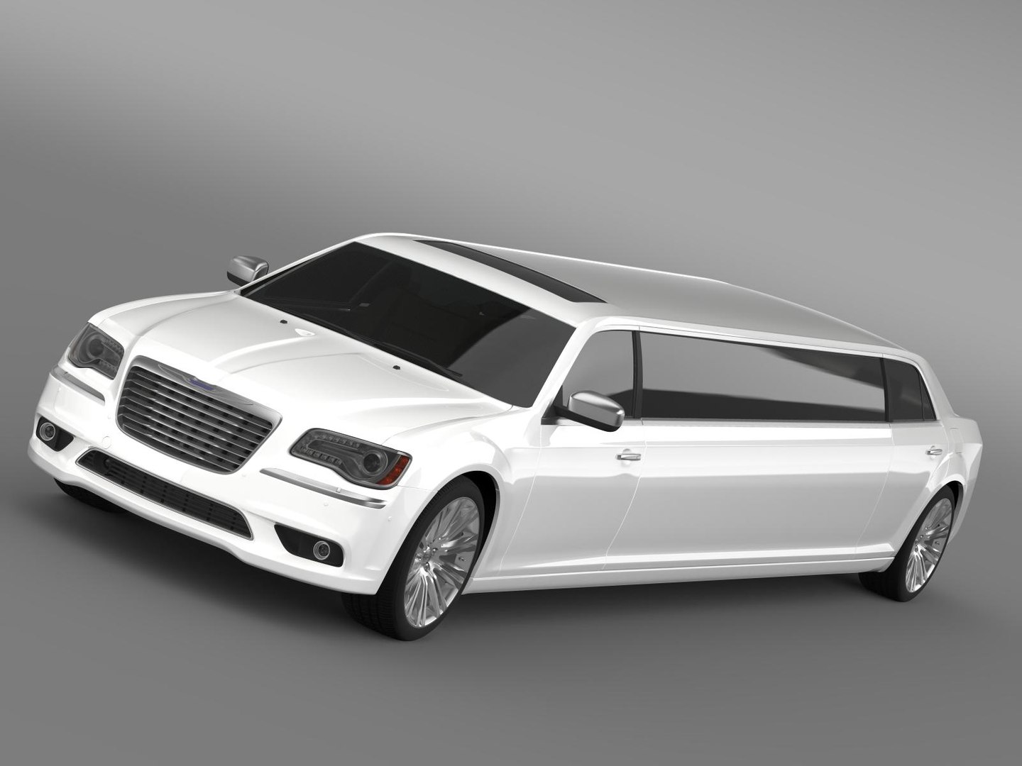 Chrysler 300c 2013 Limousine 3d Model
