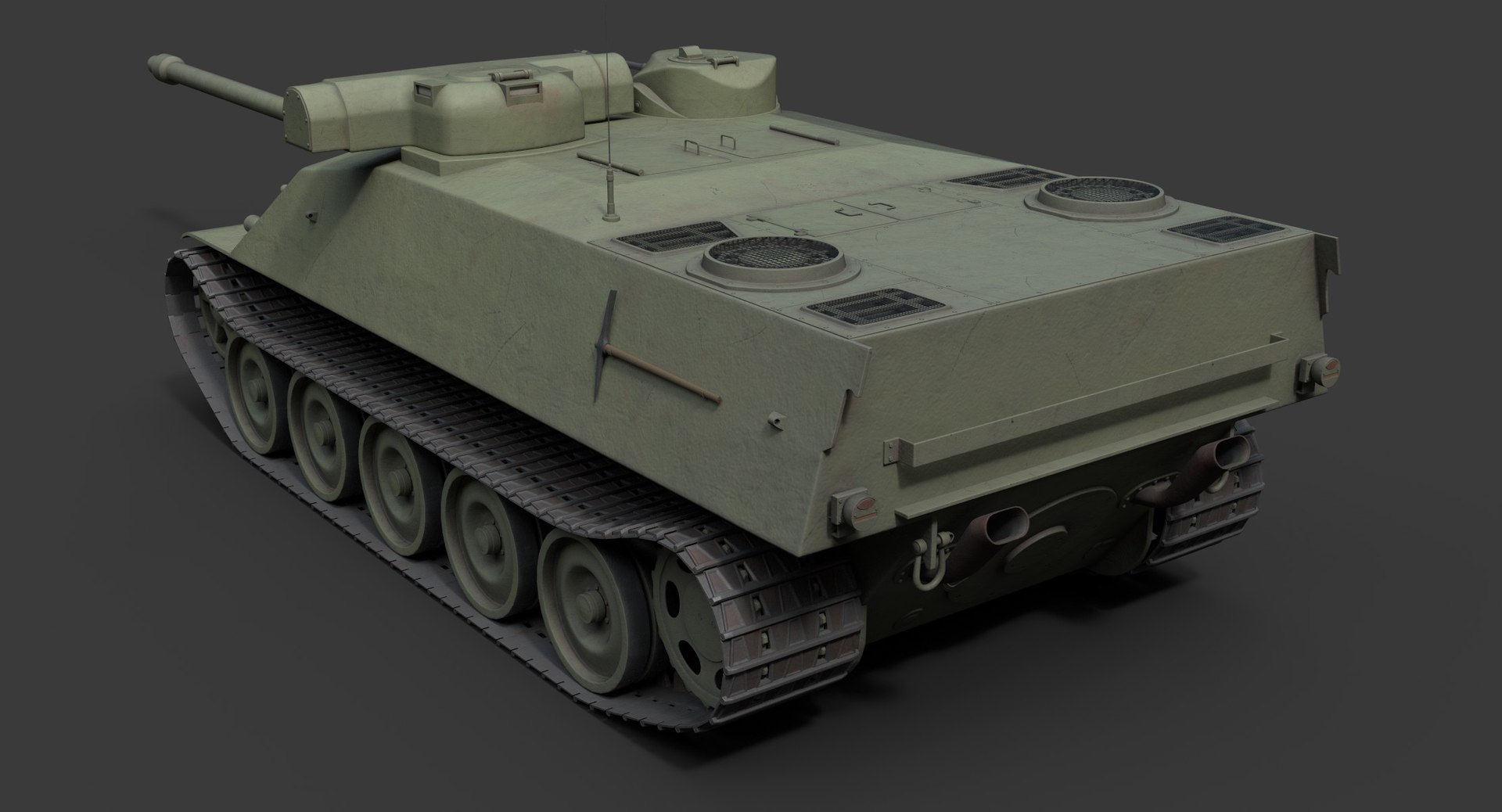 3D Franch Heavy Tank Amx Model - TurboSquid 1334847