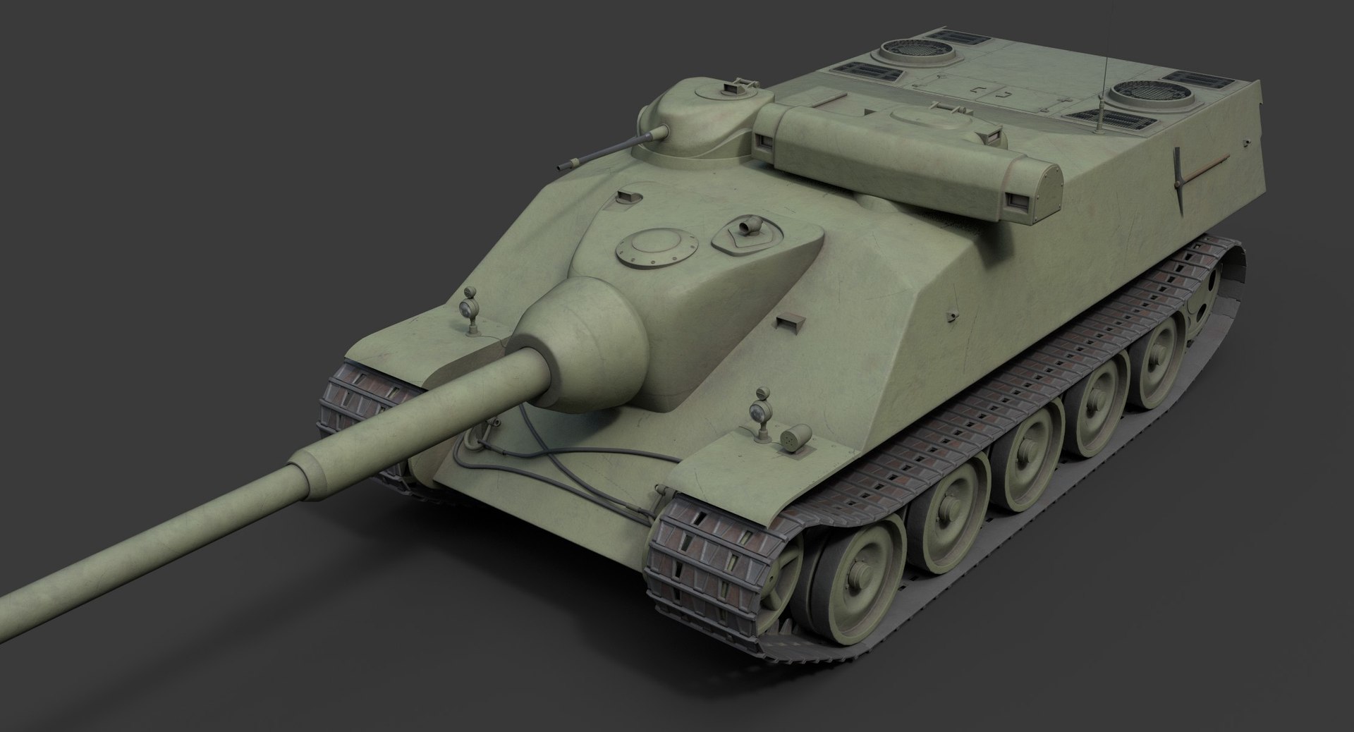 3D Franch Heavy Tank Amx Model - TurboSquid 1334847