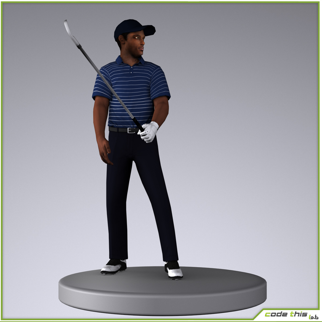 3d Games Club Ball Model