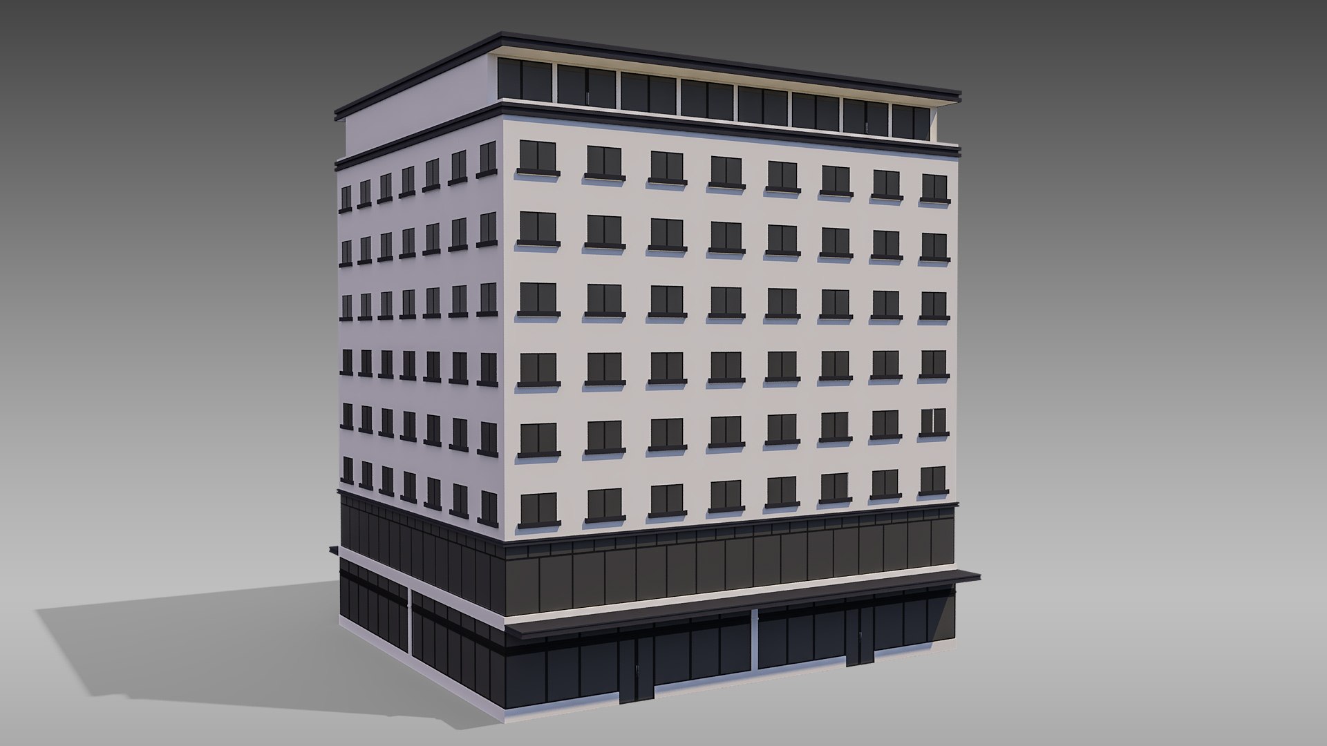 3D Commercial Building 002 model - TurboSquid 1725857