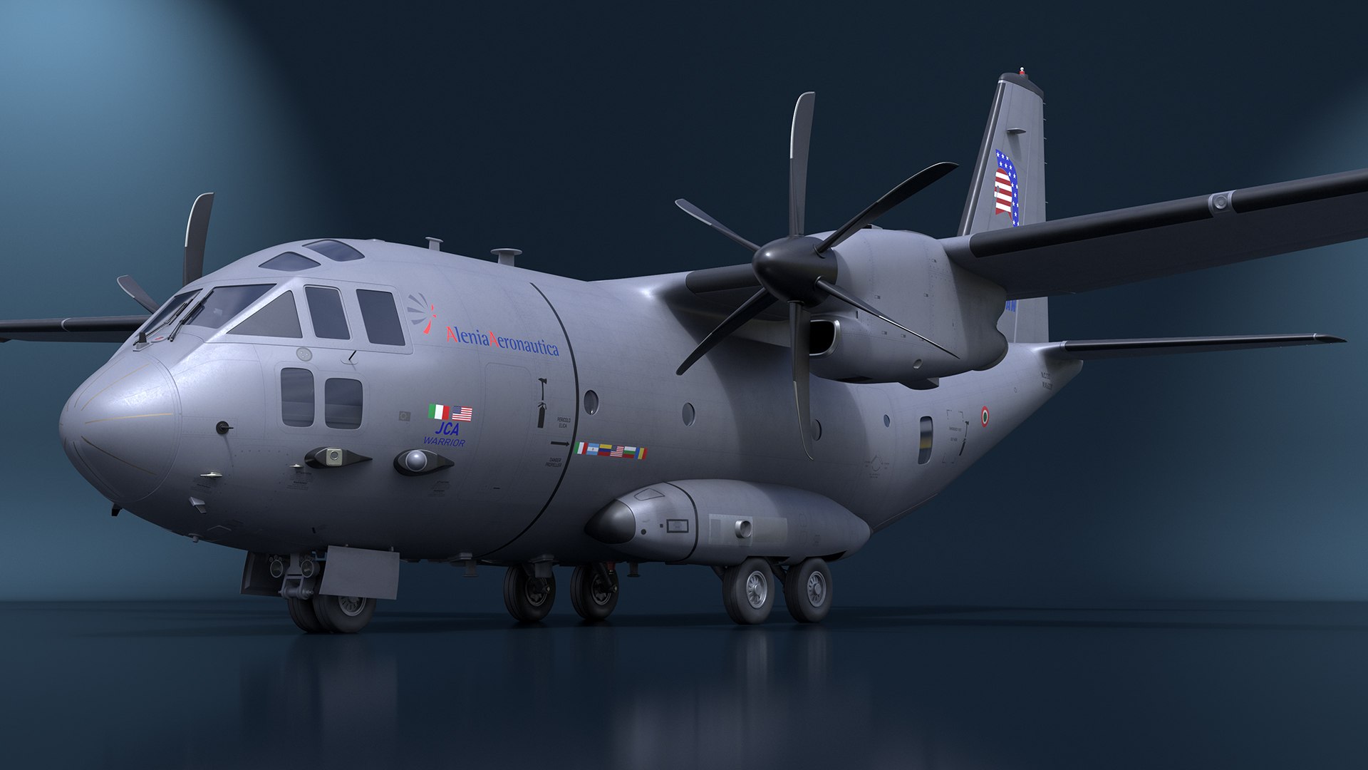3D Aircraft C-27J Spartan Italian Rigged - TurboSquid 2290791
