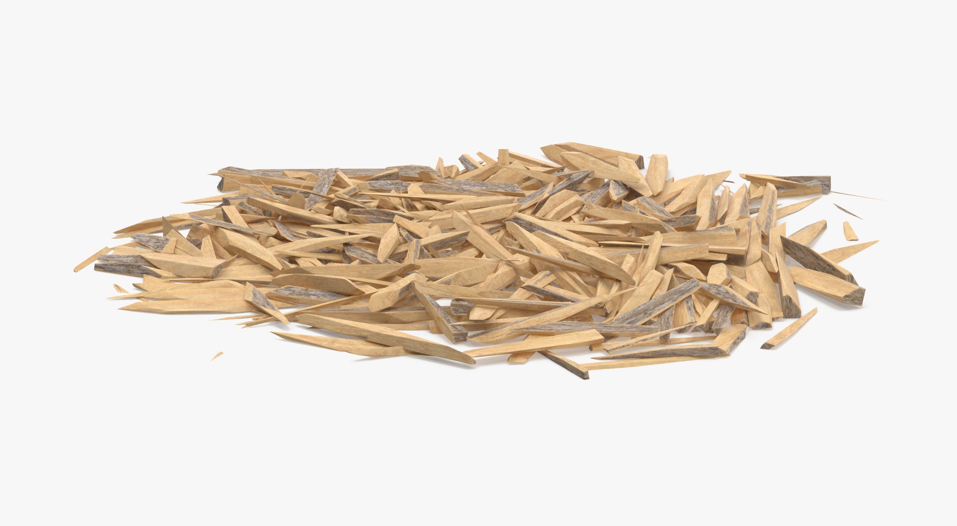 Splintered Wood 04 3d C4d