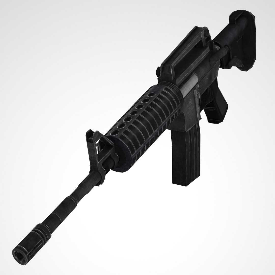 M4 Gun 3D Model - TurboSquid 1306113
