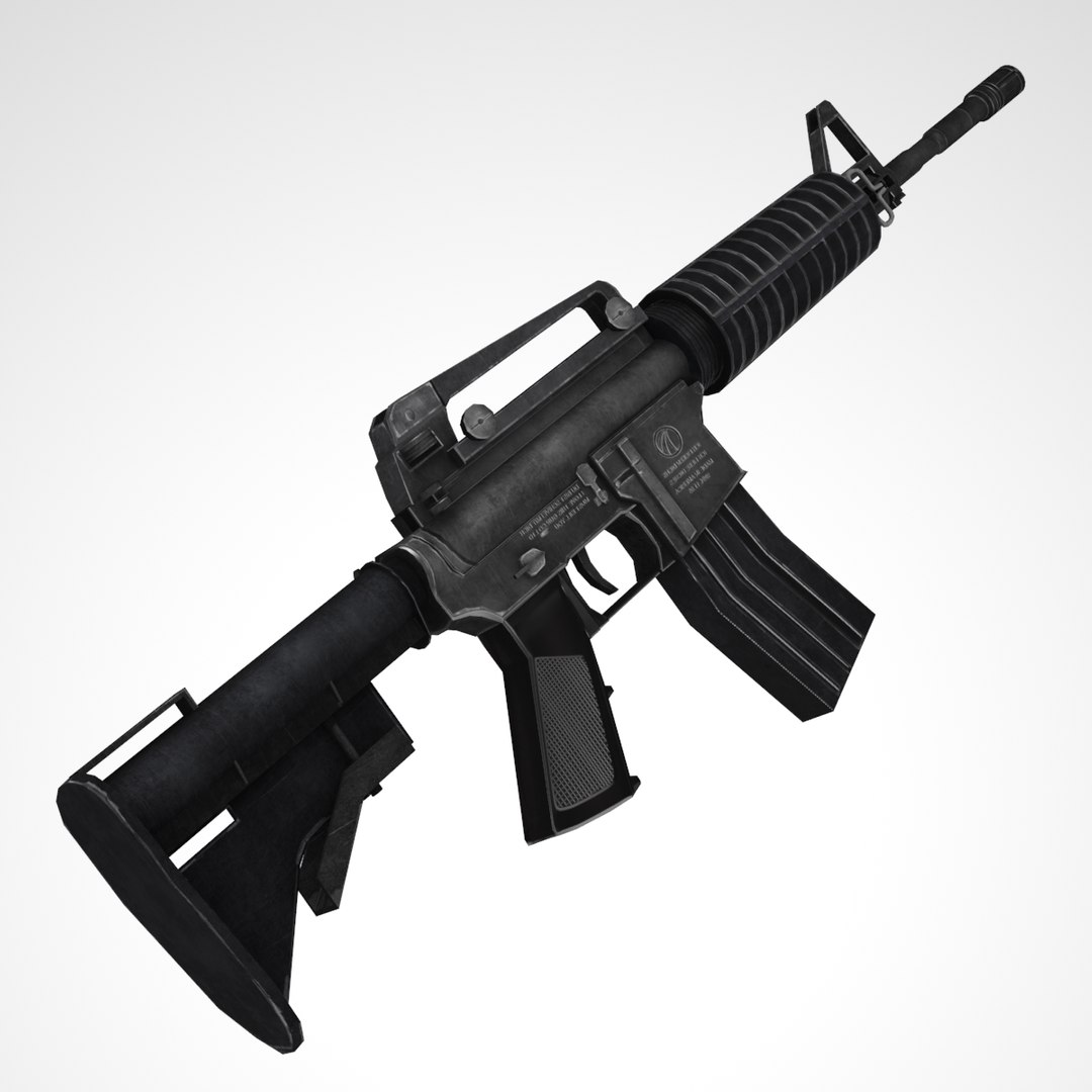 M4 Gun 3D Model - TurboSquid 1306113