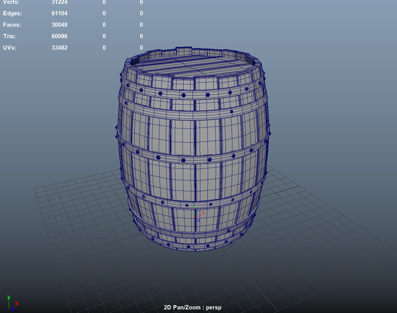 Barrel Unwrapped 3D Model - TurboSquid 1340165