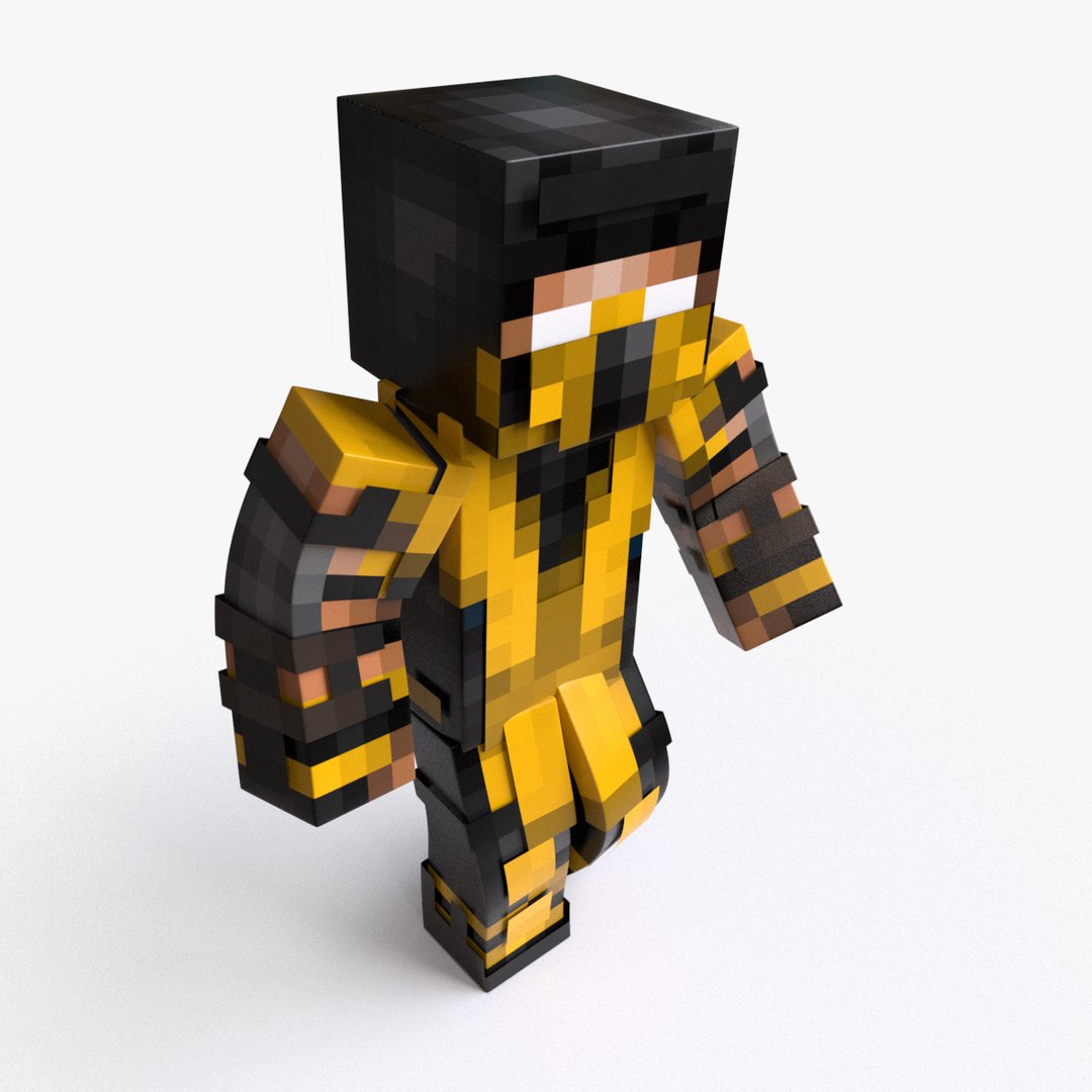 modelo 3d Scorpion Minecraft - Mixamo Animatable - Vray-Arnold 3D model ...