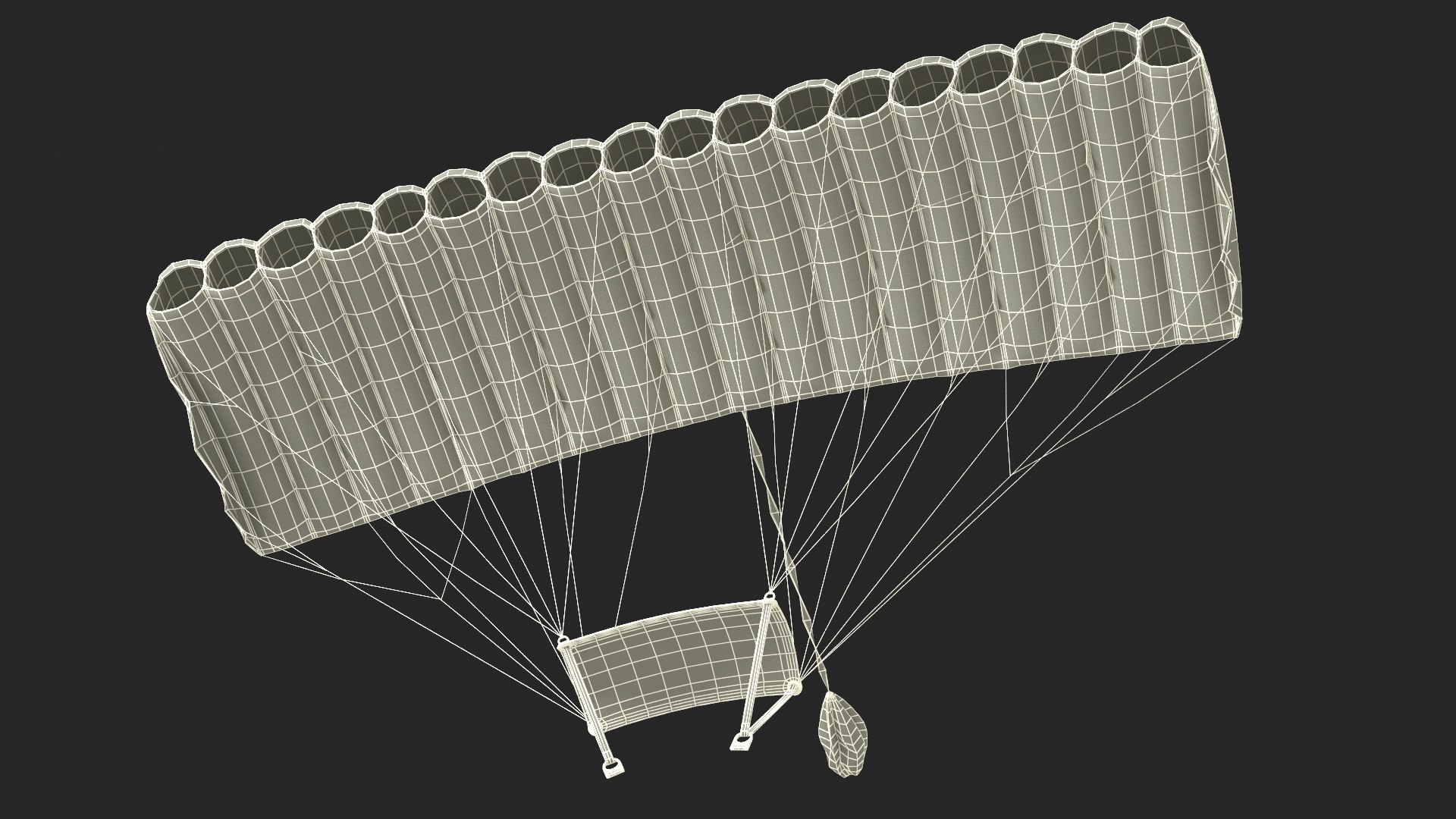 3D Parafoil Parachute Model - TurboSquid 2219515