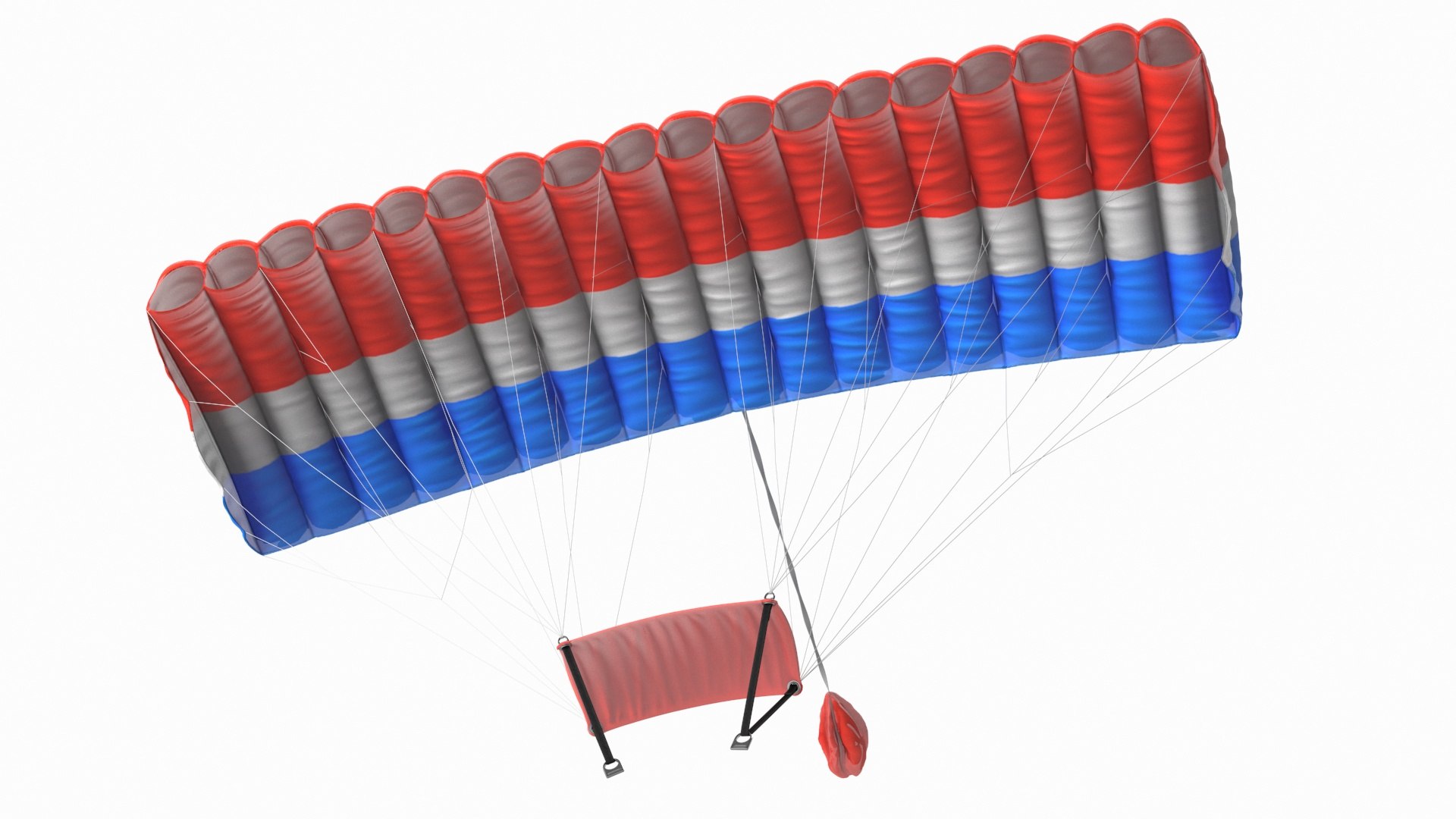 3D Parafoil Parachute Model - TurboSquid 2219515