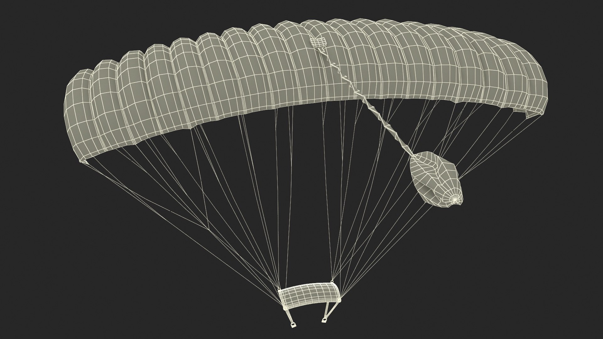 3D Parafoil Parachute Model - TurboSquid 2219515