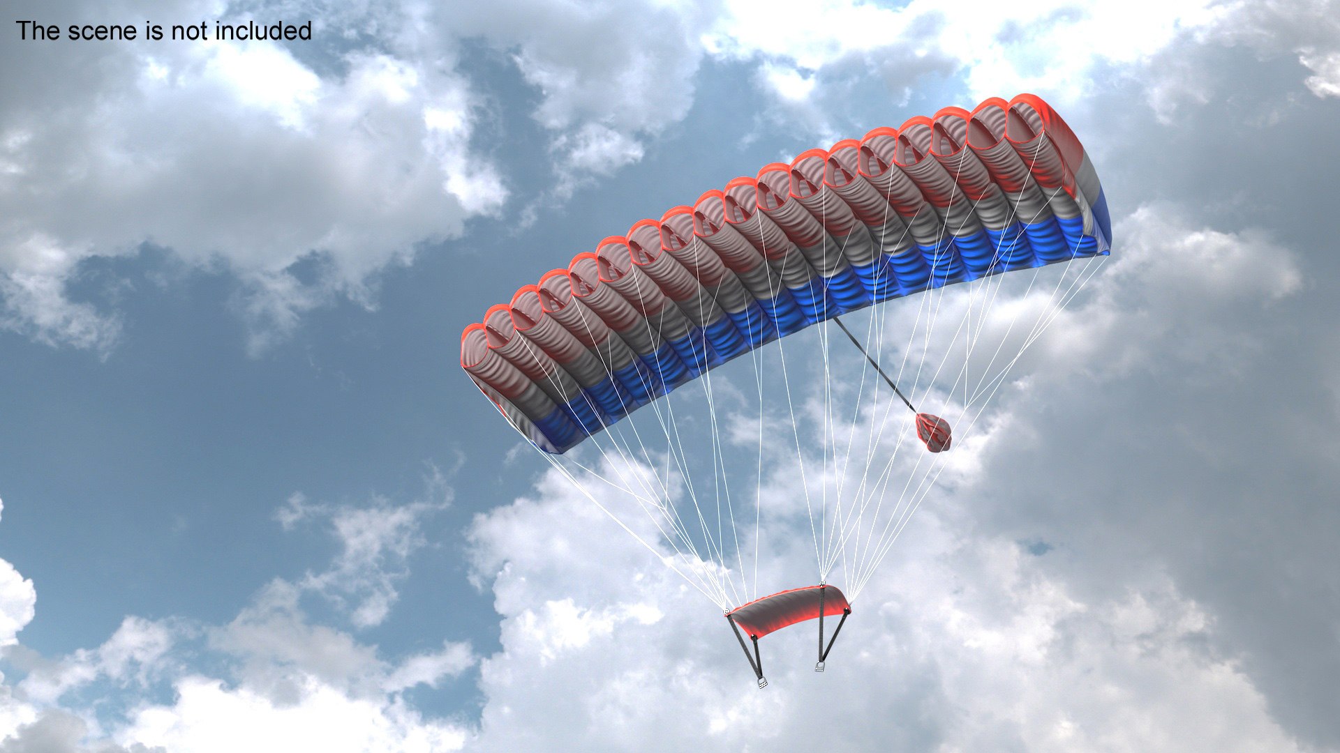 3D Parafoil Parachute Model - TurboSquid 2219515