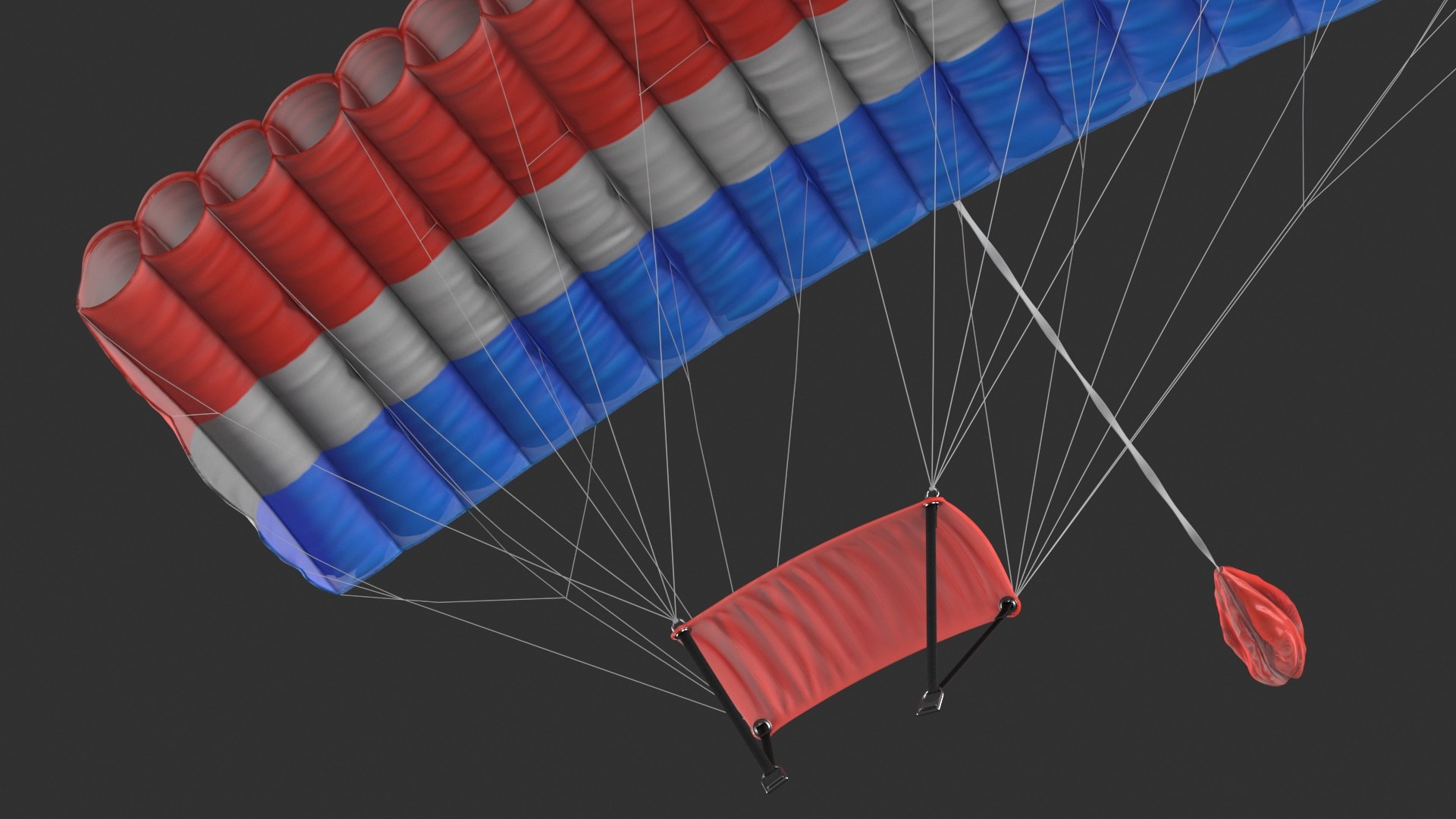 3D Parafoil Parachute Model - TurboSquid 2219515
