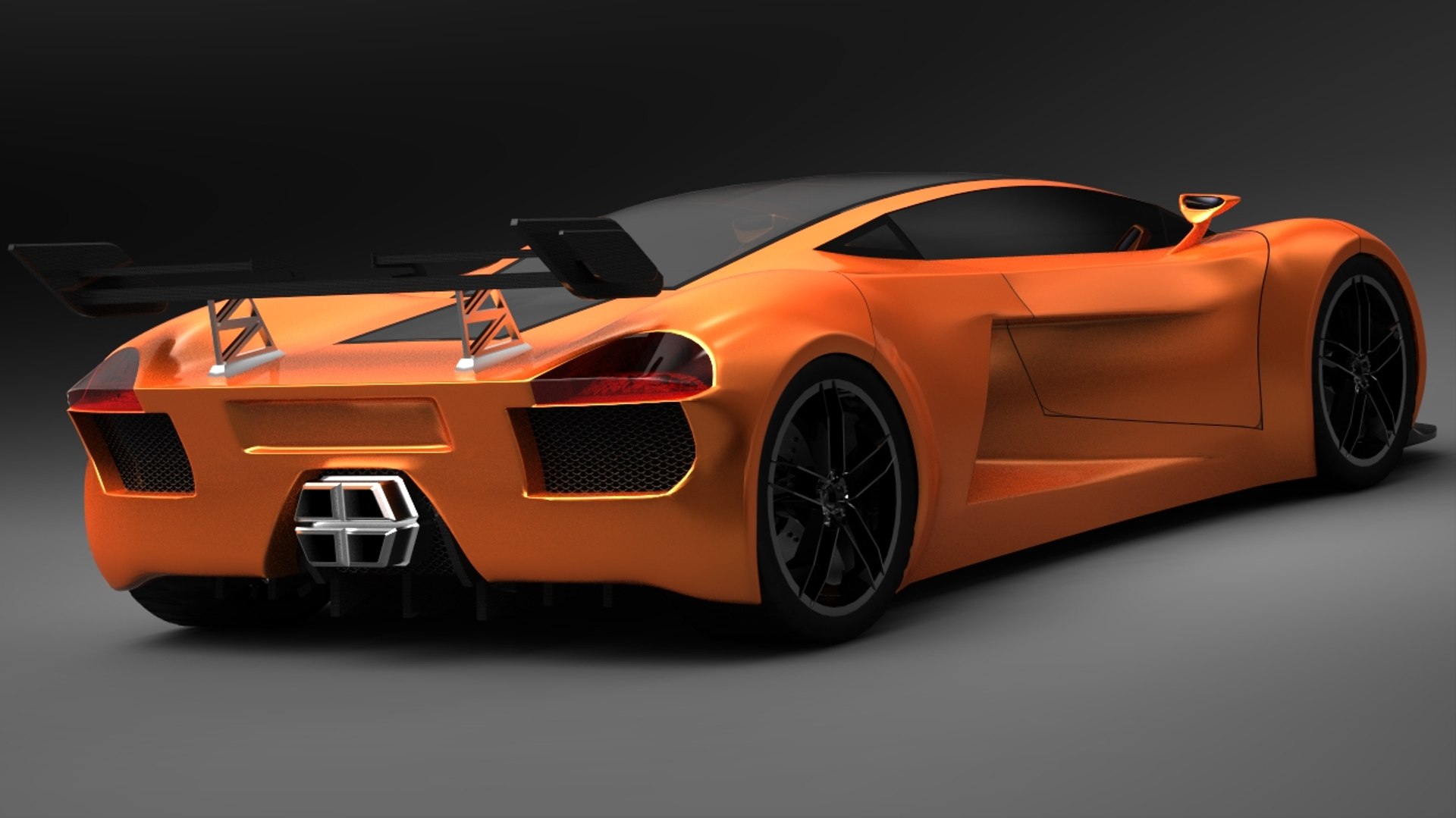 3d Vendetta Car Concept Model