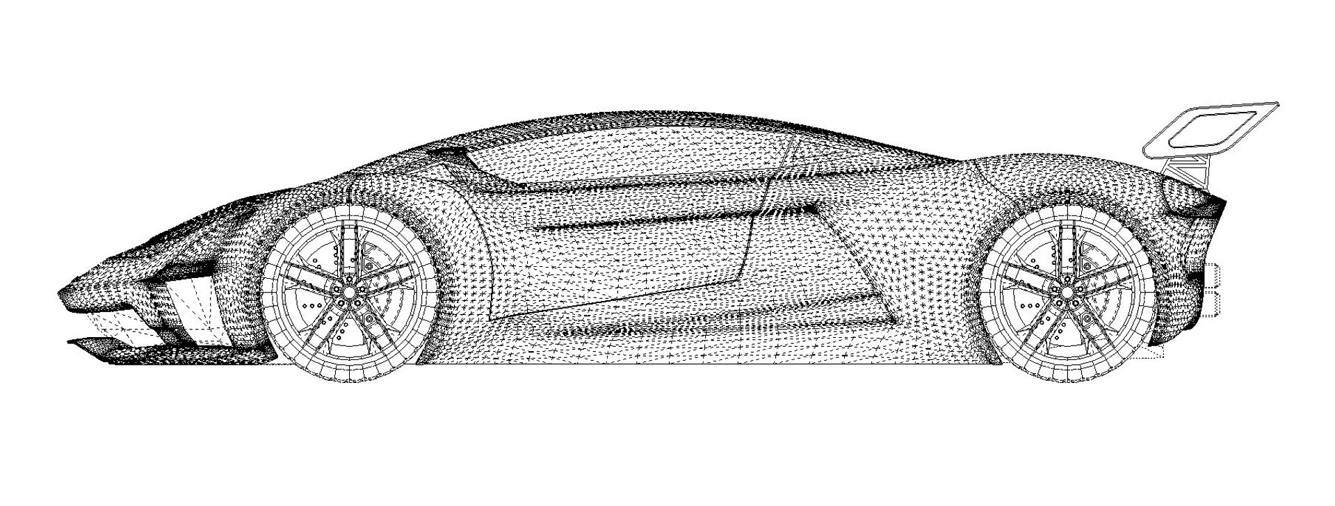3d Vendetta Car Concept Model