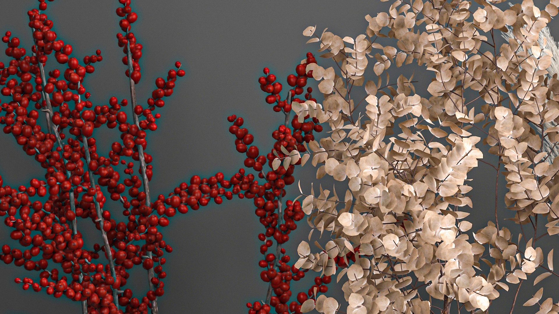 Decorative Bouquet Of Dried Flowers 202 3D Model - TurboSquid 1813078