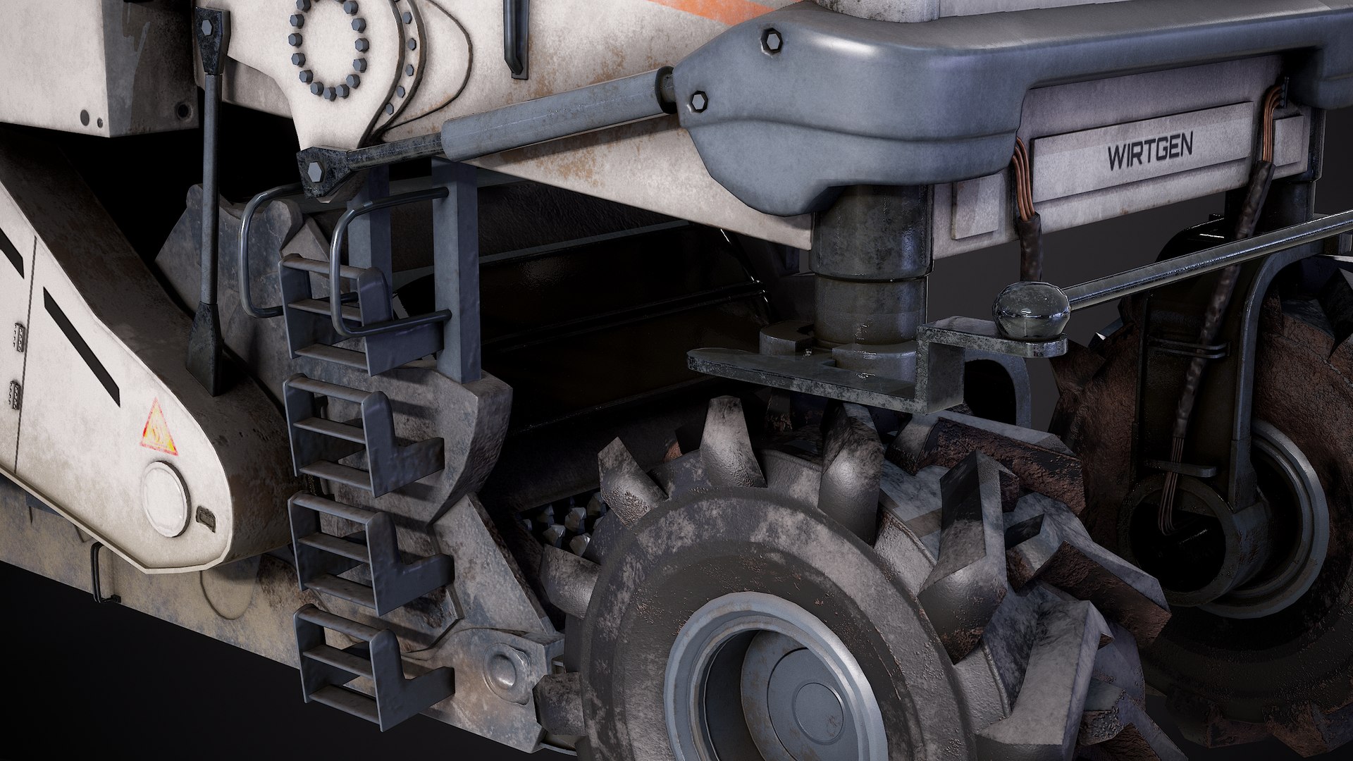 Road Recycler And Soil Stabilizer Vehicle Wirtgen WR 240 PBR 3D ...