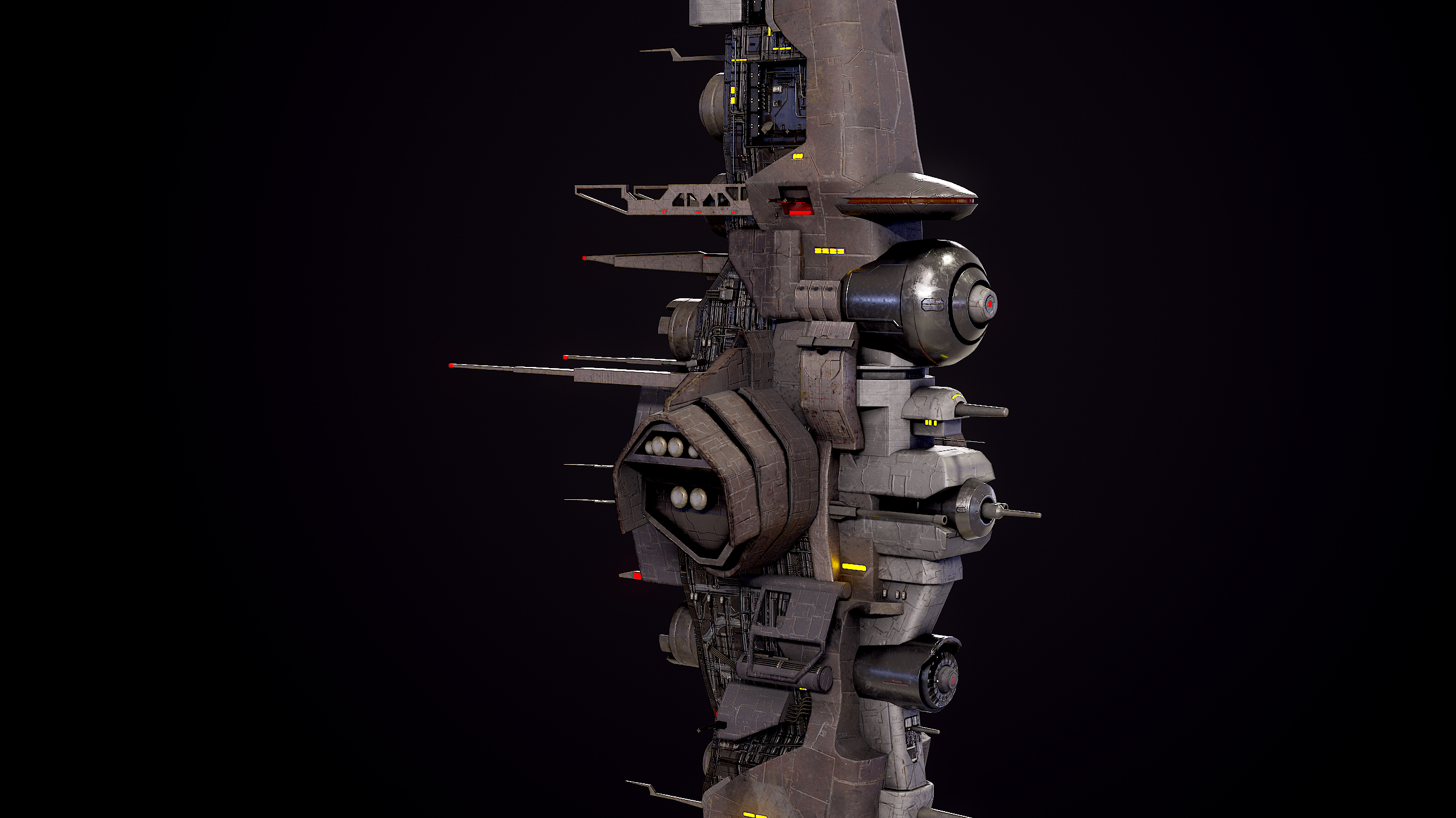 Sci-Fi Vertical Super Dreadnought 3D - TurboSquid 1756719