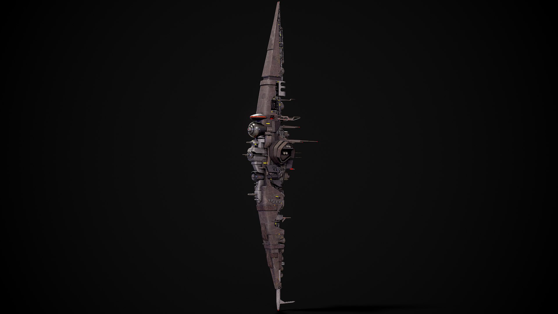 Sci-Fi Vertical Super Dreadnought 3D - TurboSquid 1756719