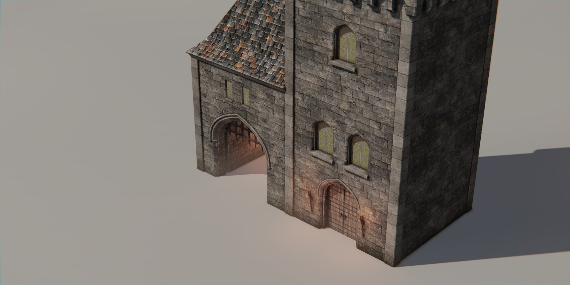 3D Medieval City Gate Model - TurboSquid 1795197