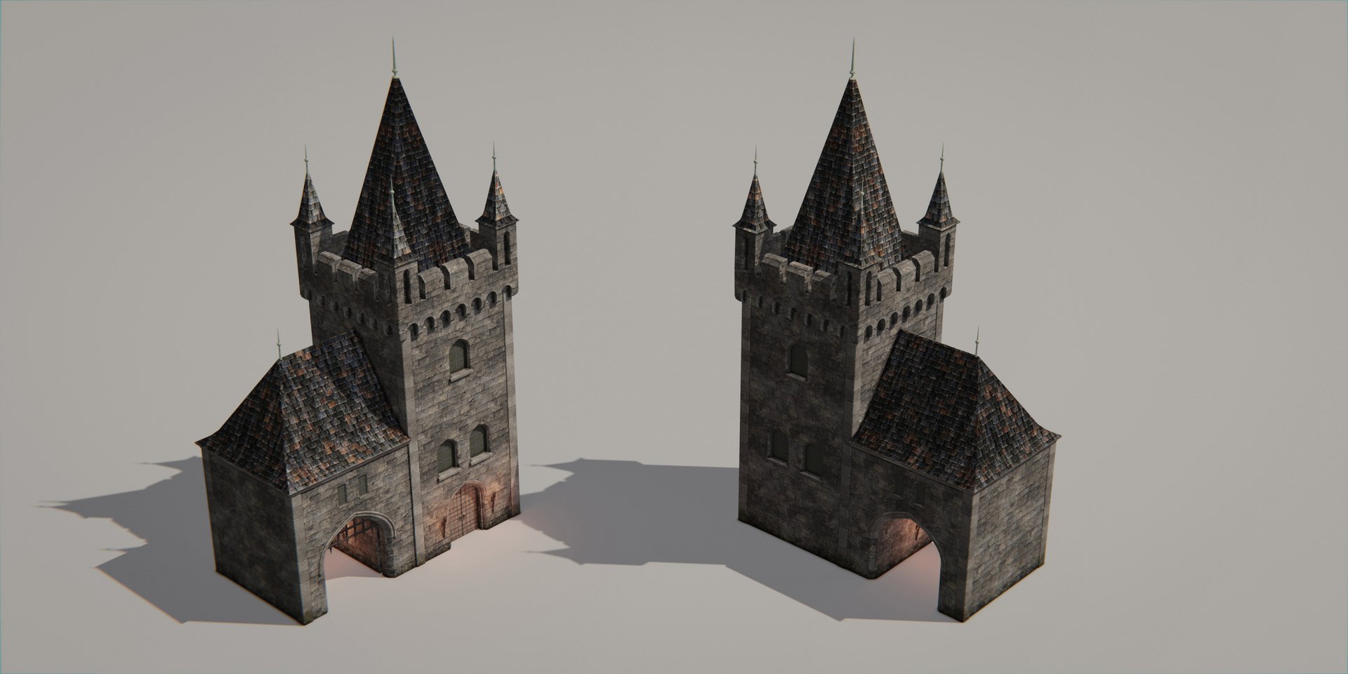 3D Medieval City Gate Model - TurboSquid 1795197