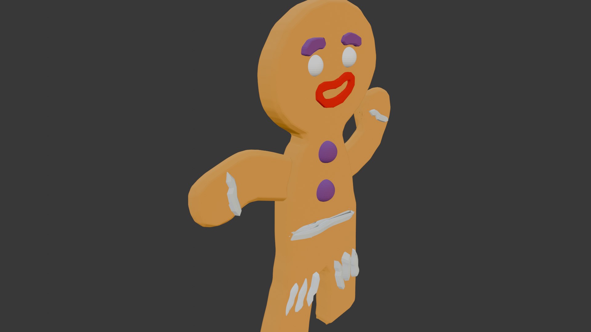 Gingerbread Man 3D Model - TurboSquid 2391671