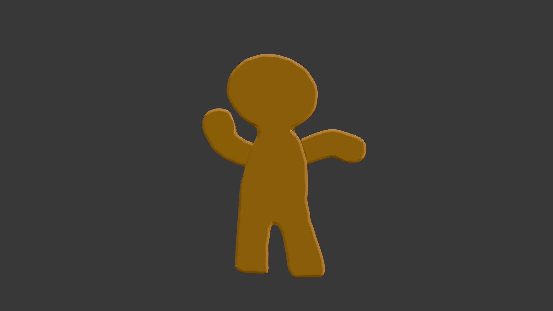Gingerbread Man 3D Model - TurboSquid 2391671