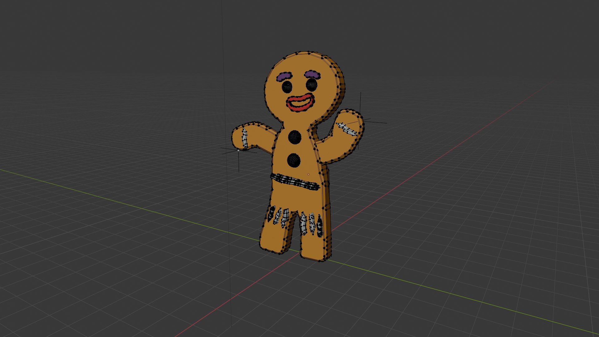 Gingerbread Man 3D Model - TurboSquid 2391671