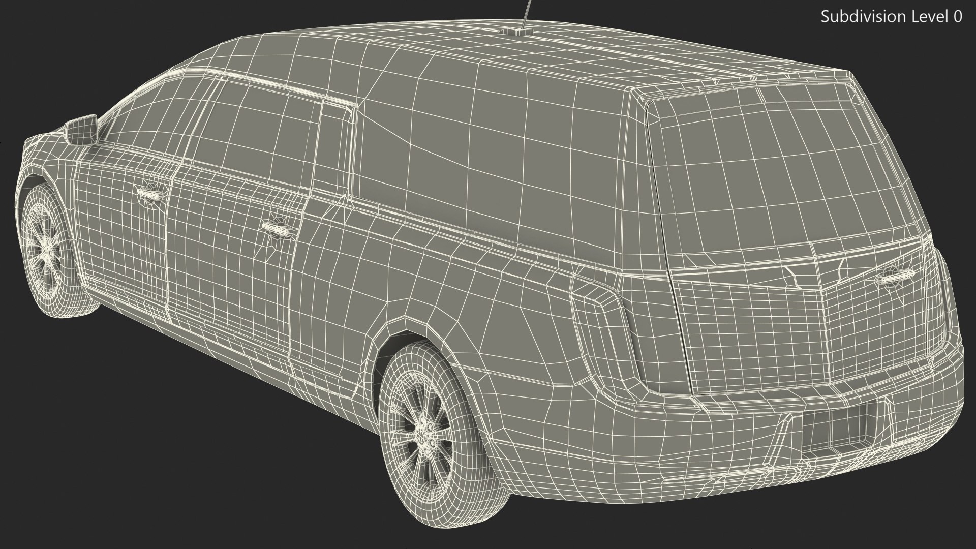 White luxury hearse car 3D model - TurboSquid 1591856