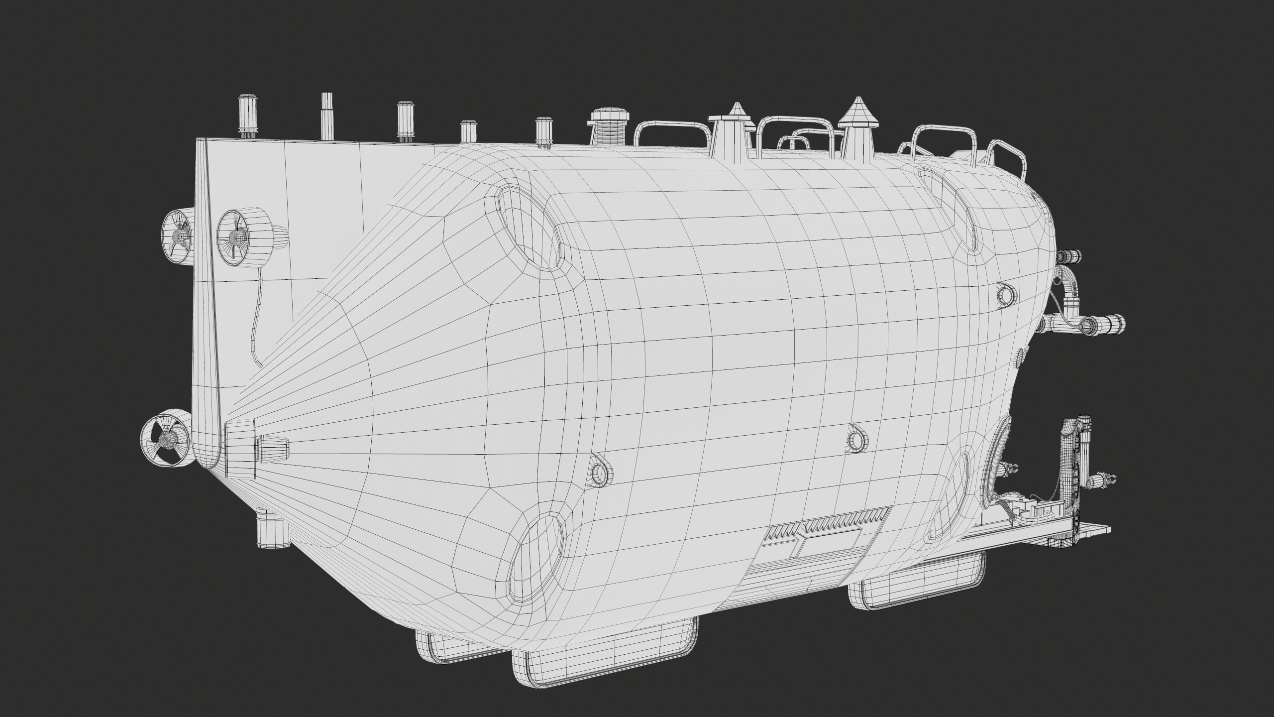 Submersible Fendouzhe Underwater Research Laboratory PBR 3D model ...