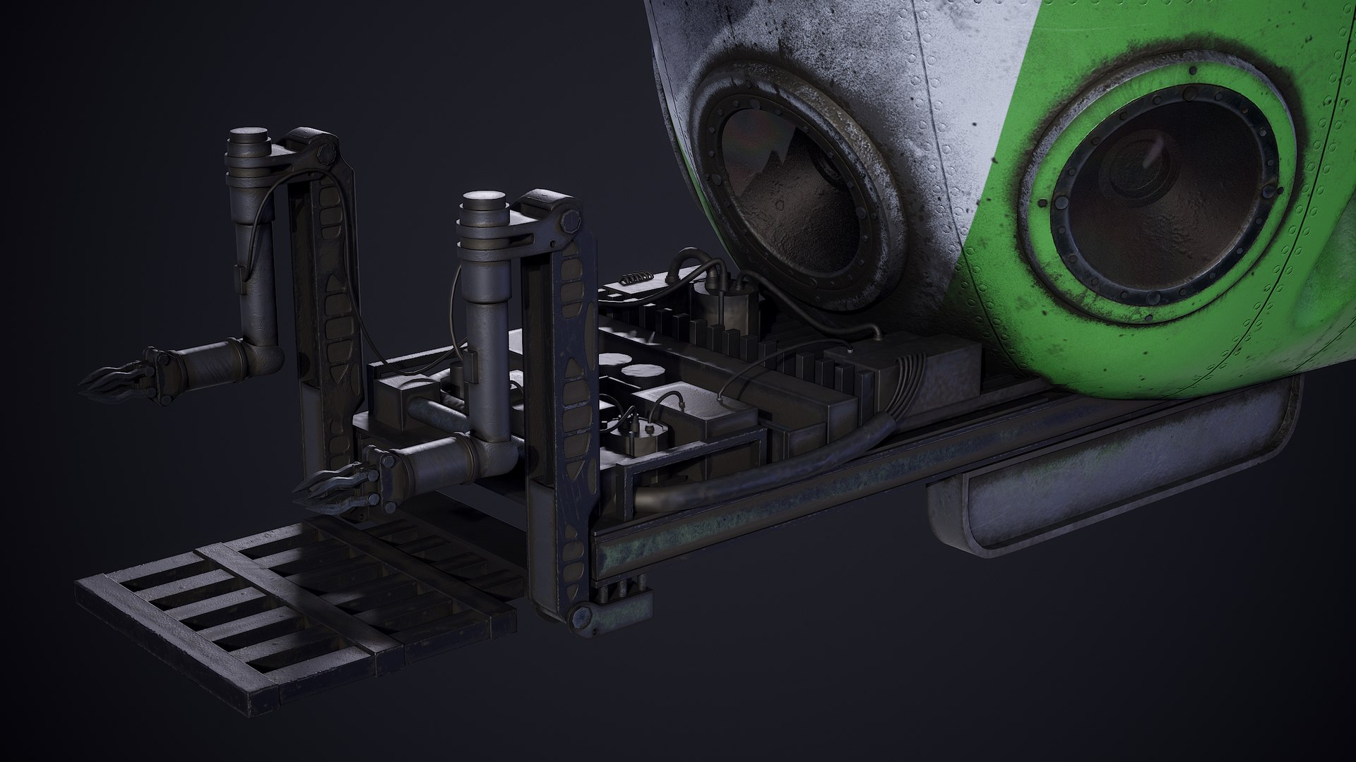 Submersible Fendouzhe Underwater Research Laboratory PBR 3D Model ...