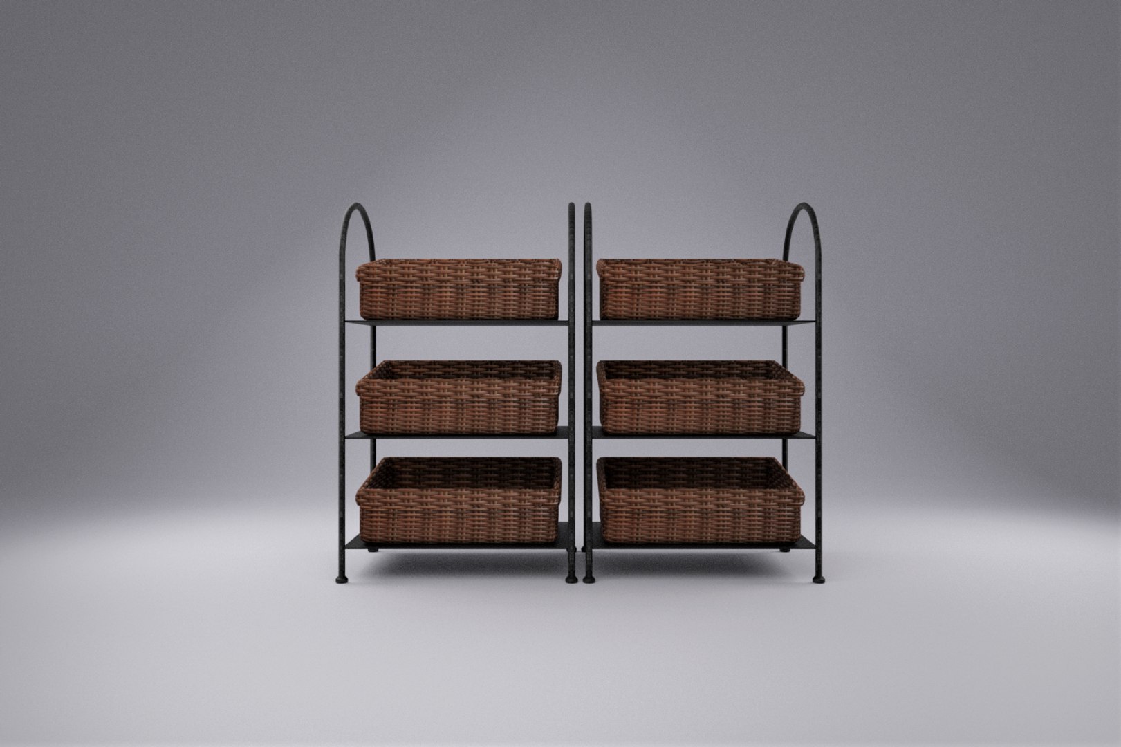 Rack Baskets 3D - TurboSquid 1494720