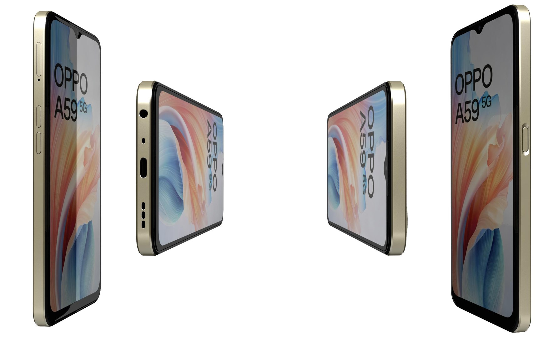 Oppo A59 3D Model - TurboSquid 2173171