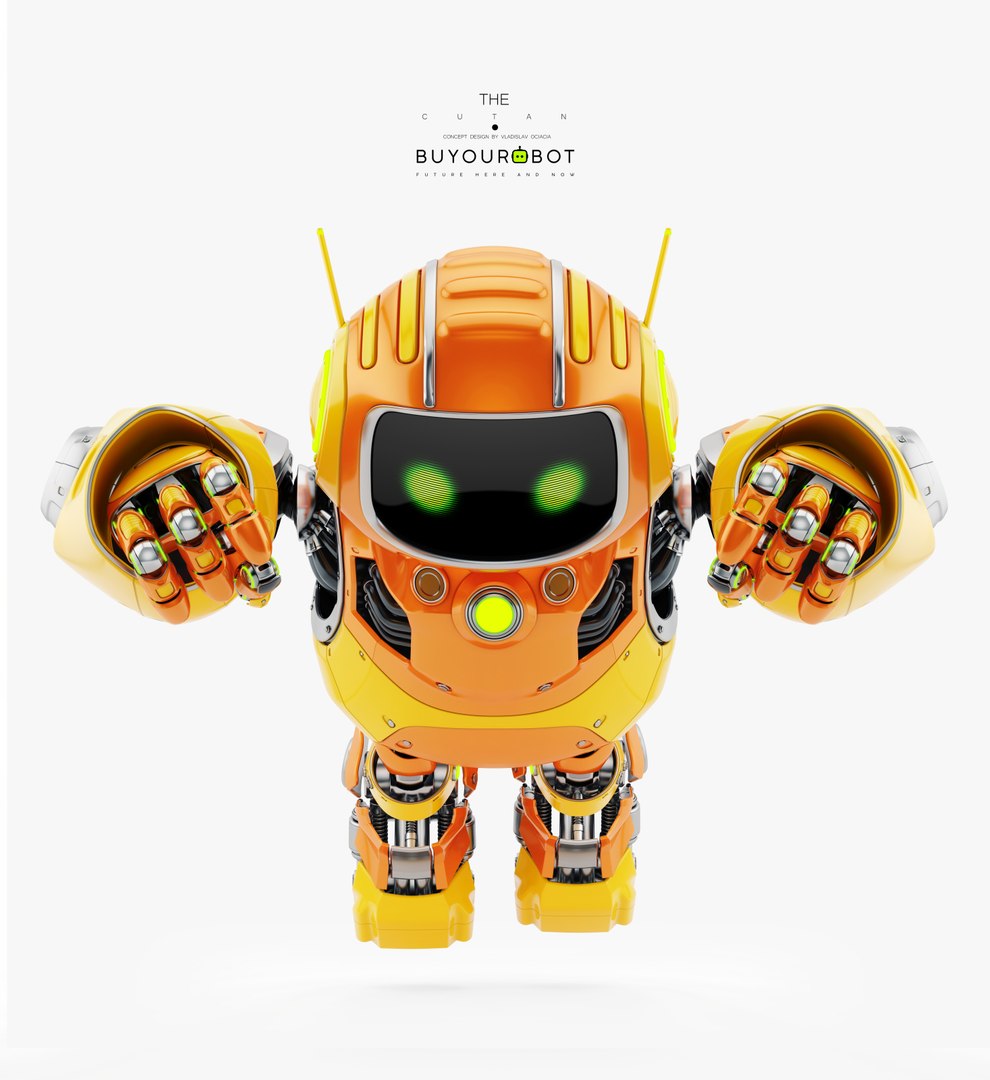 Huge Cute Robot Ii 3D Model - TurboSquid 1500470