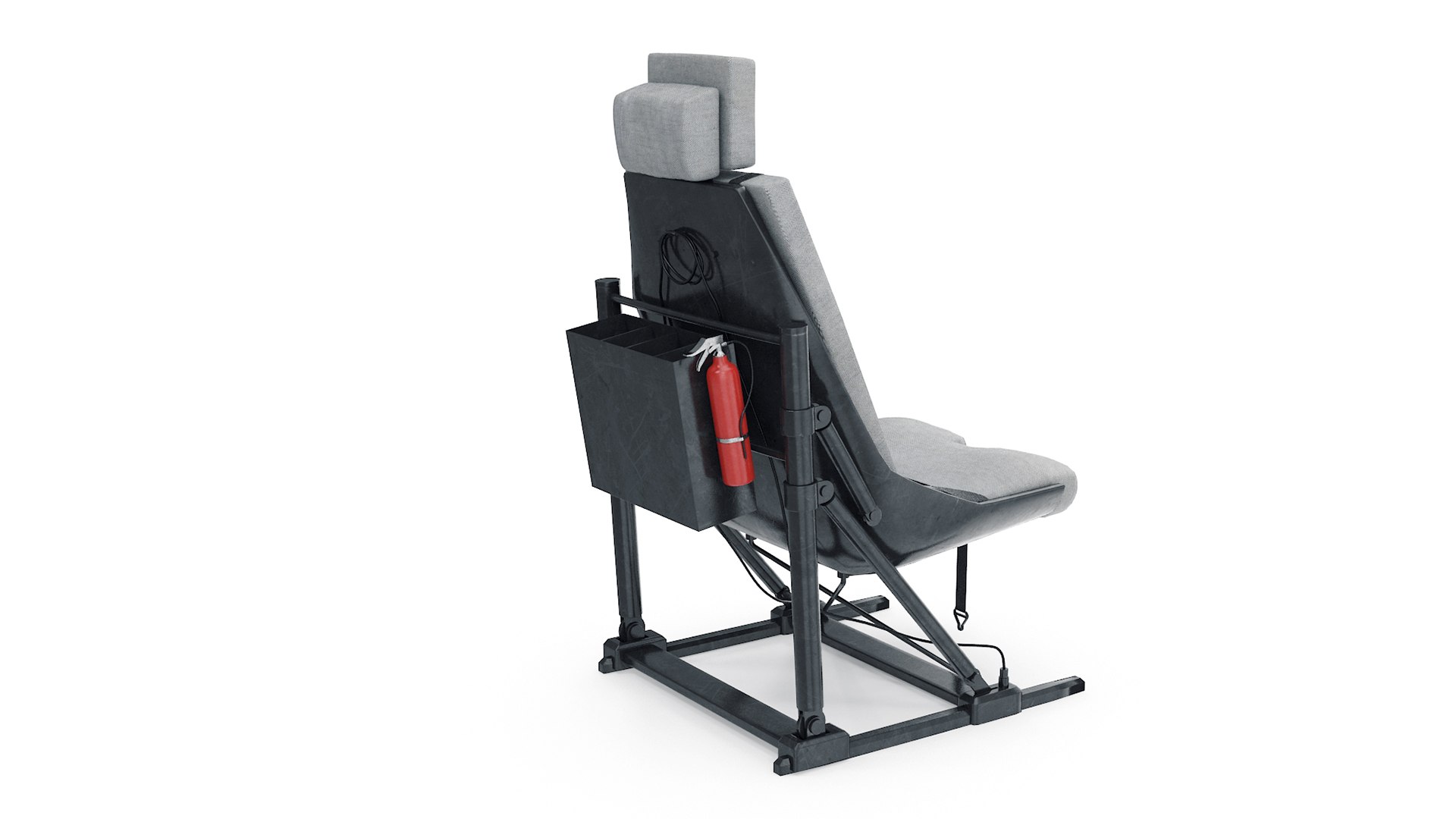 Helicopter Pilot Chair 3D Model - TurboSquid 2212419