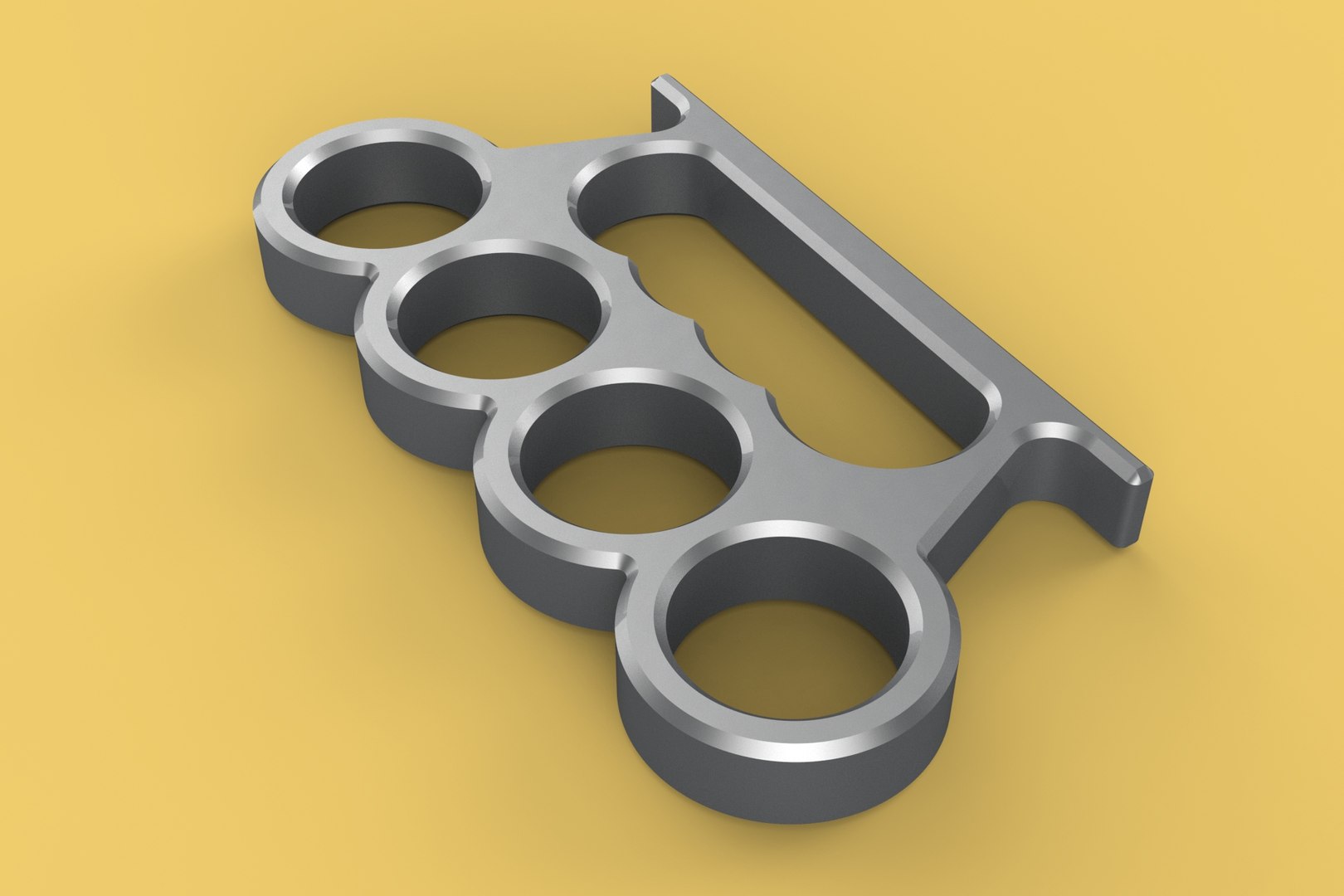 HAND BRASS KNUCKLES KNUCKLE DUSTER SELF DEFENSE FIST LOAD GRIP 3D Model ...