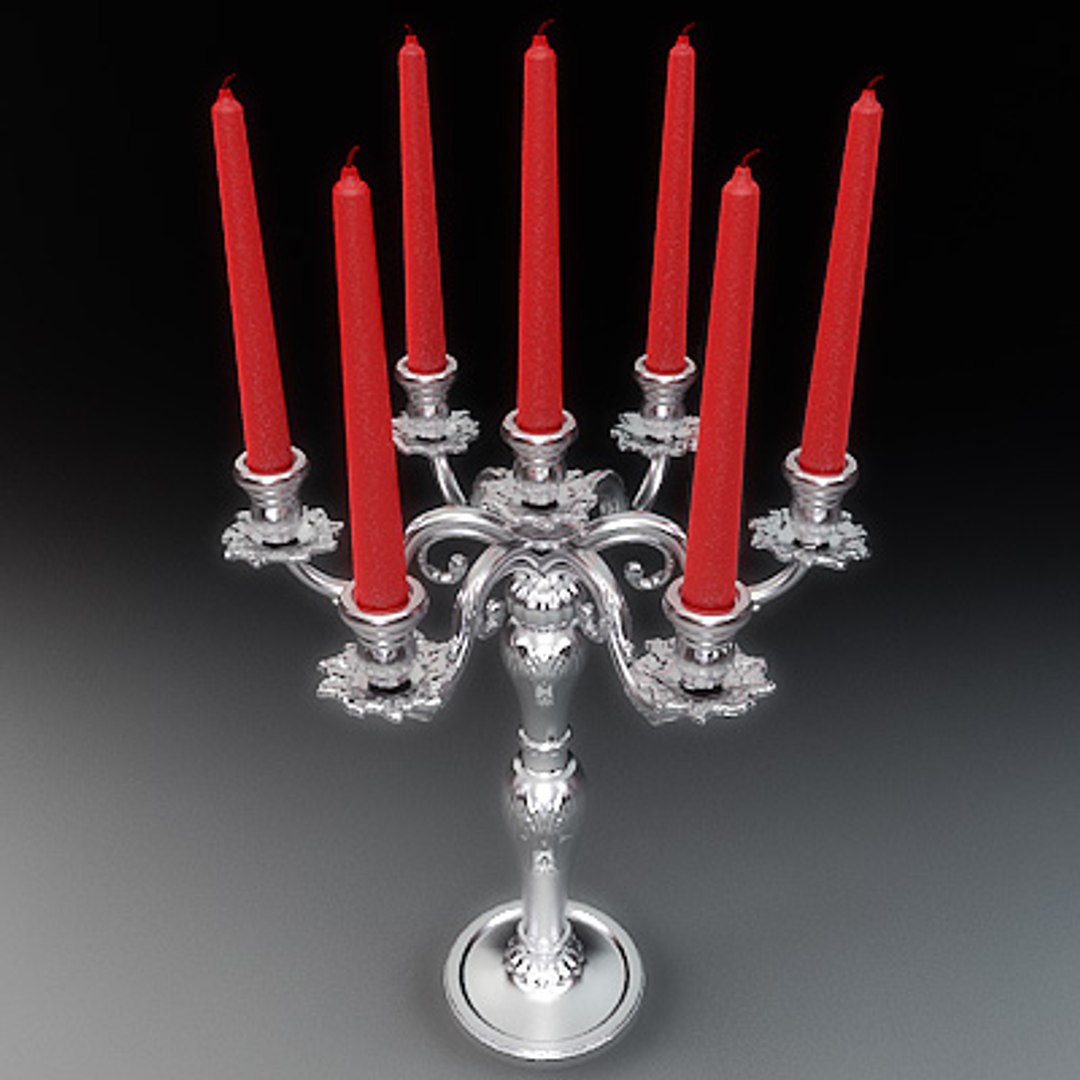 3d candlestick candles model