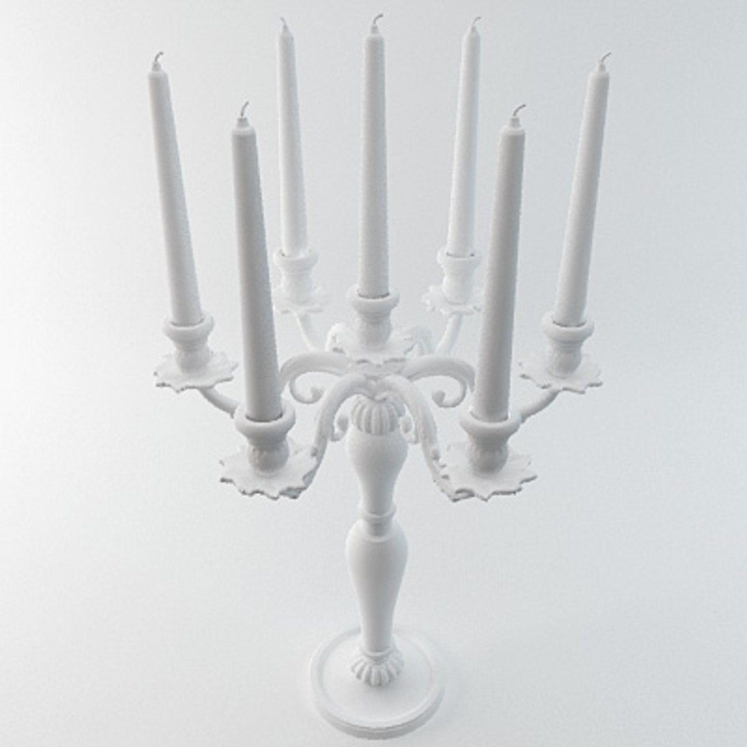 3d candlestick candles model
