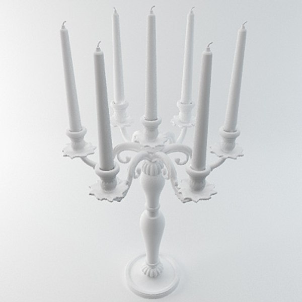 3d candlestick candles model