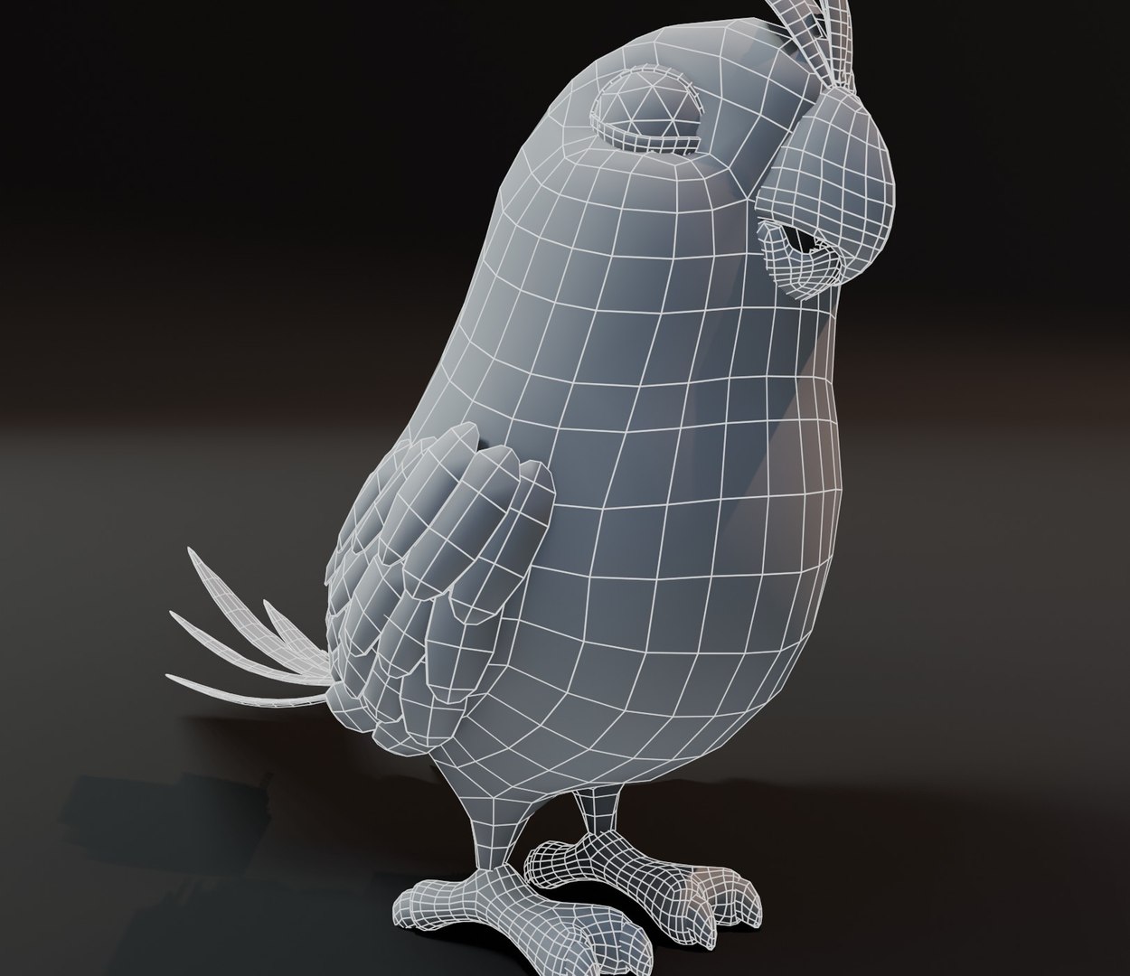 3D Cartoon Parrot Bird Base Mesh Model - TurboSquid 1547049