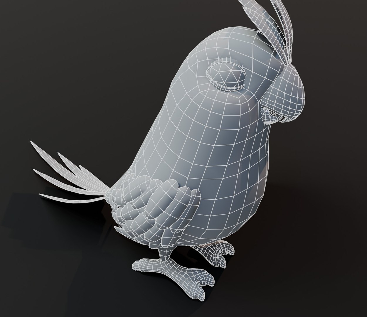 3D Cartoon Parrot Bird Base Mesh Model - TurboSquid 1547049