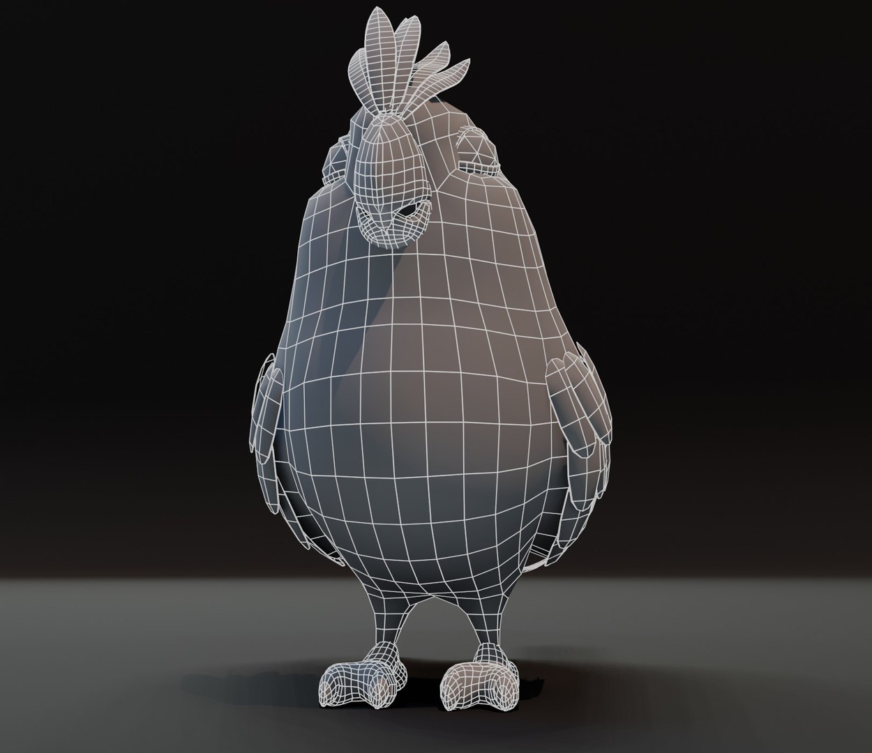 3D Cartoon Parrot Bird Base Mesh Model - TurboSquid 1547049