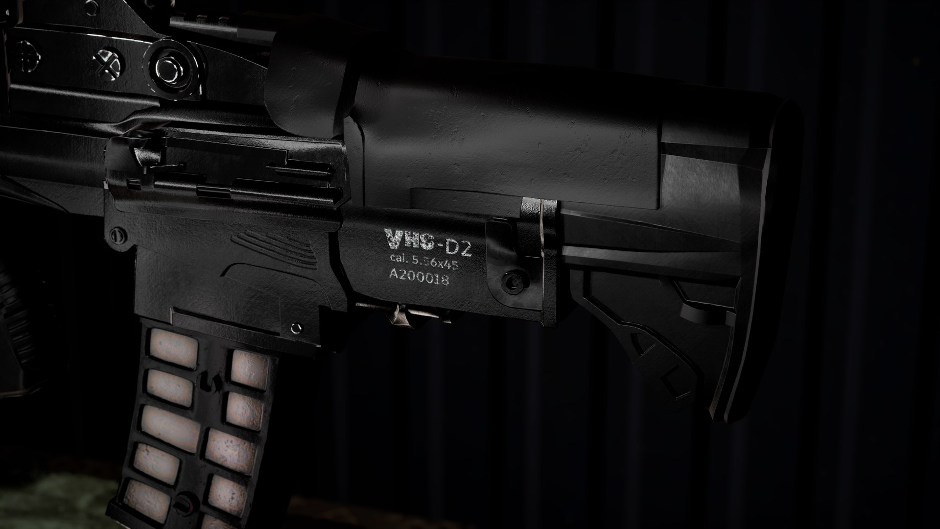 3D Model VHS-D2 Assault Rifle Weapon - TurboSquid 1839267