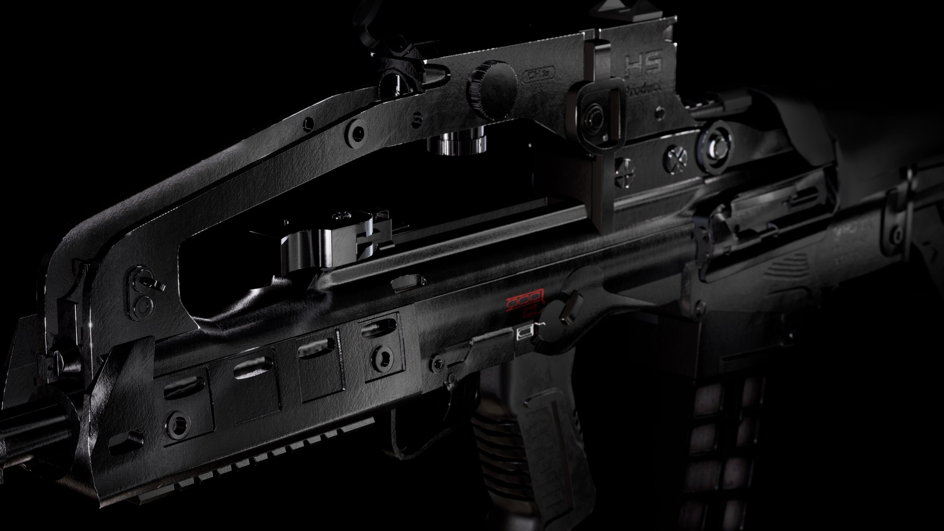 3D Model VHS-D2 Assault Rifle Weapon - TurboSquid 1839267