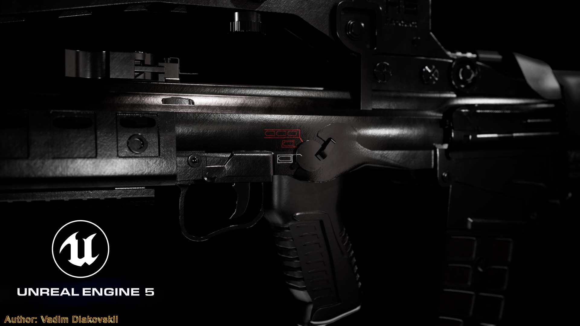 3D Model VHS-D2 Assault Rifle Weapon - TurboSquid 1839267