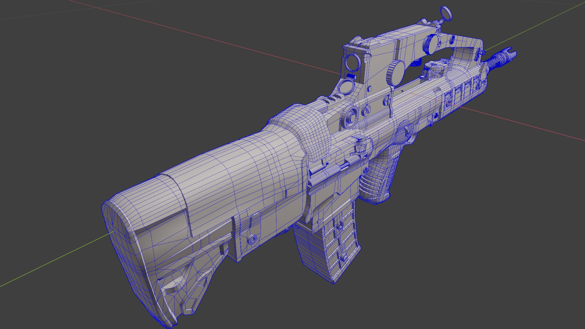 3D Model VHS-D2 Assault Rifle Weapon - TurboSquid 1839267