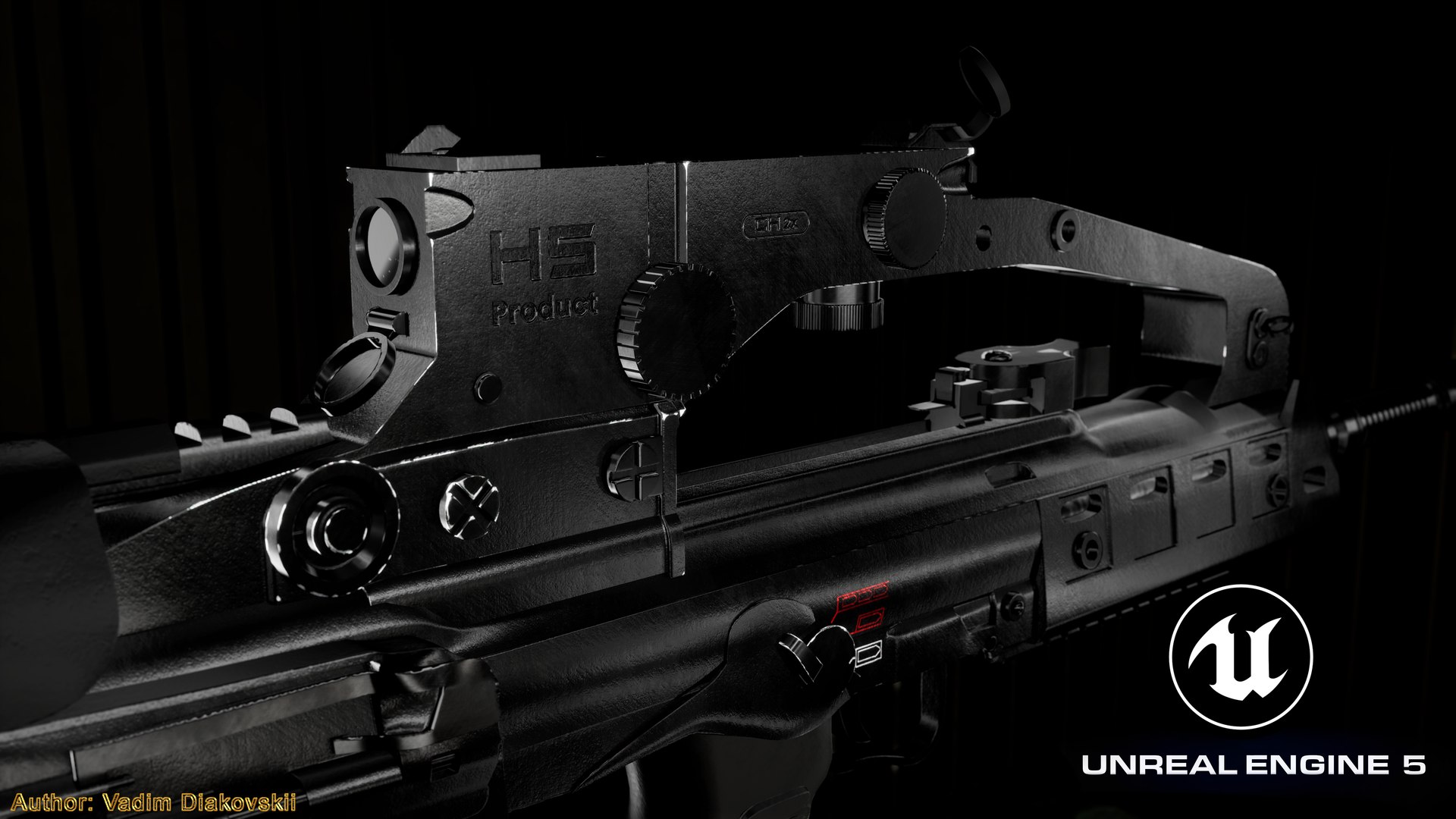 3D Model VHS-D2 Assault Rifle Weapon - TurboSquid 1839267