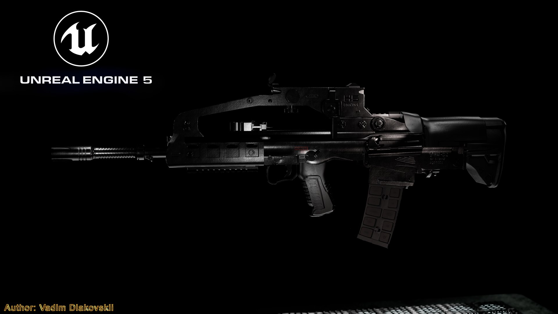 3D Model VHS-D2 Assault Rifle Weapon - TurboSquid 1839267